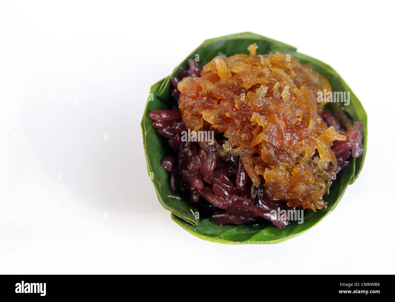 Thai dessert , Sticky Rice with sweet coconut Stock Photo - Alamy