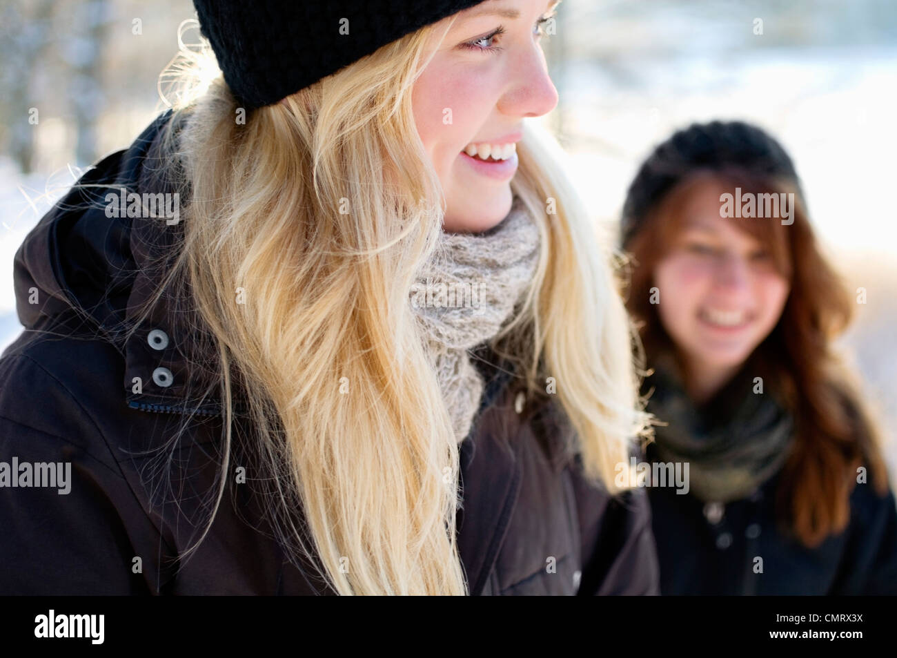 Girls in winter coats hi-res stock photography and images - Alamy