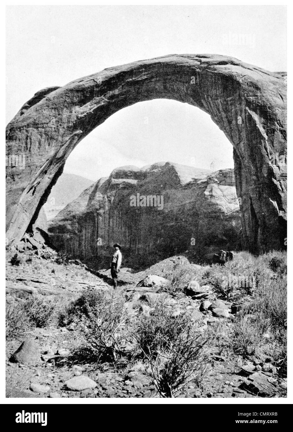 Rainbow bridge rainbow bridge national monument Black and White Stock ...