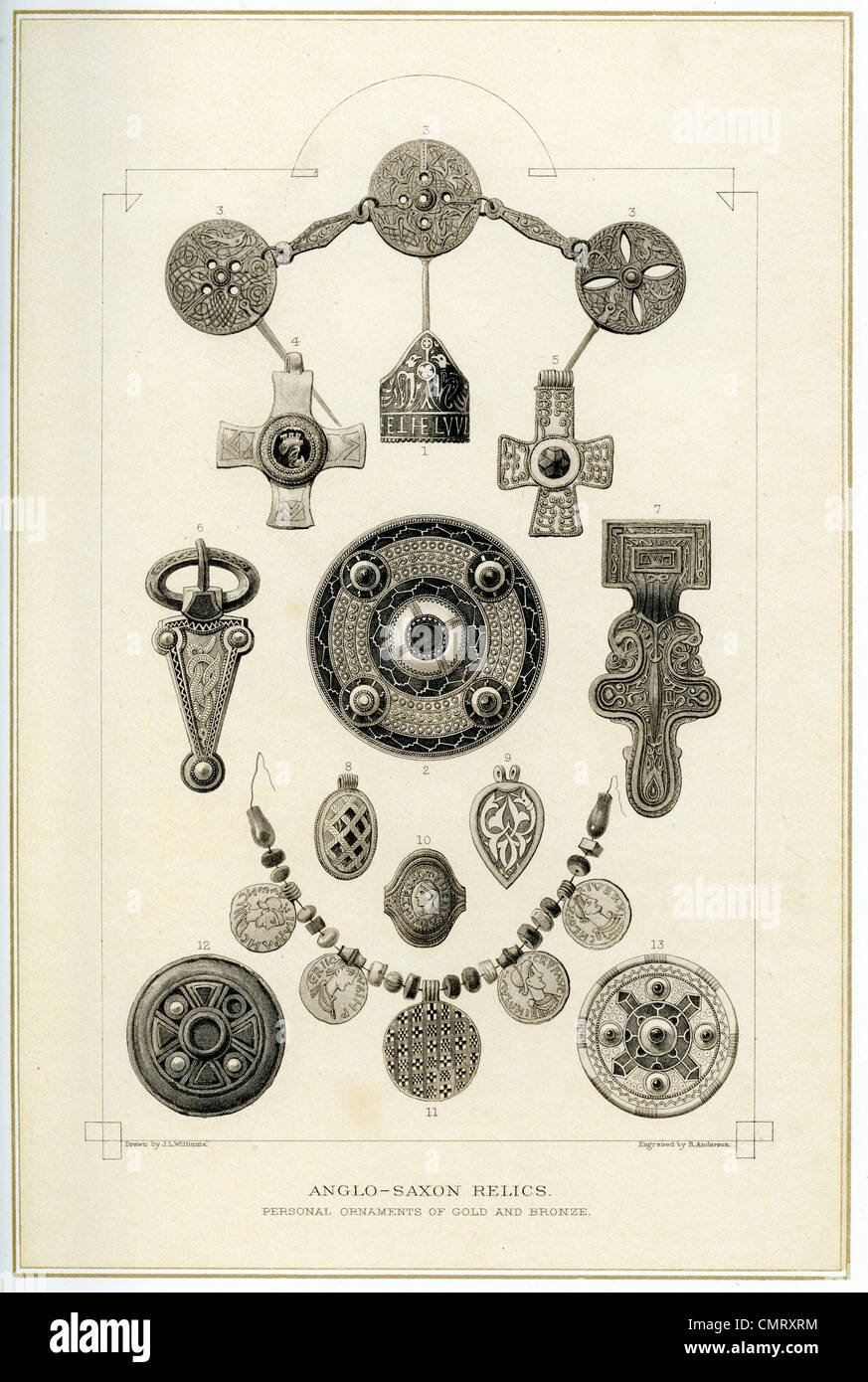 Old english artifacts anglo saxon hi-res stock photography and images ...