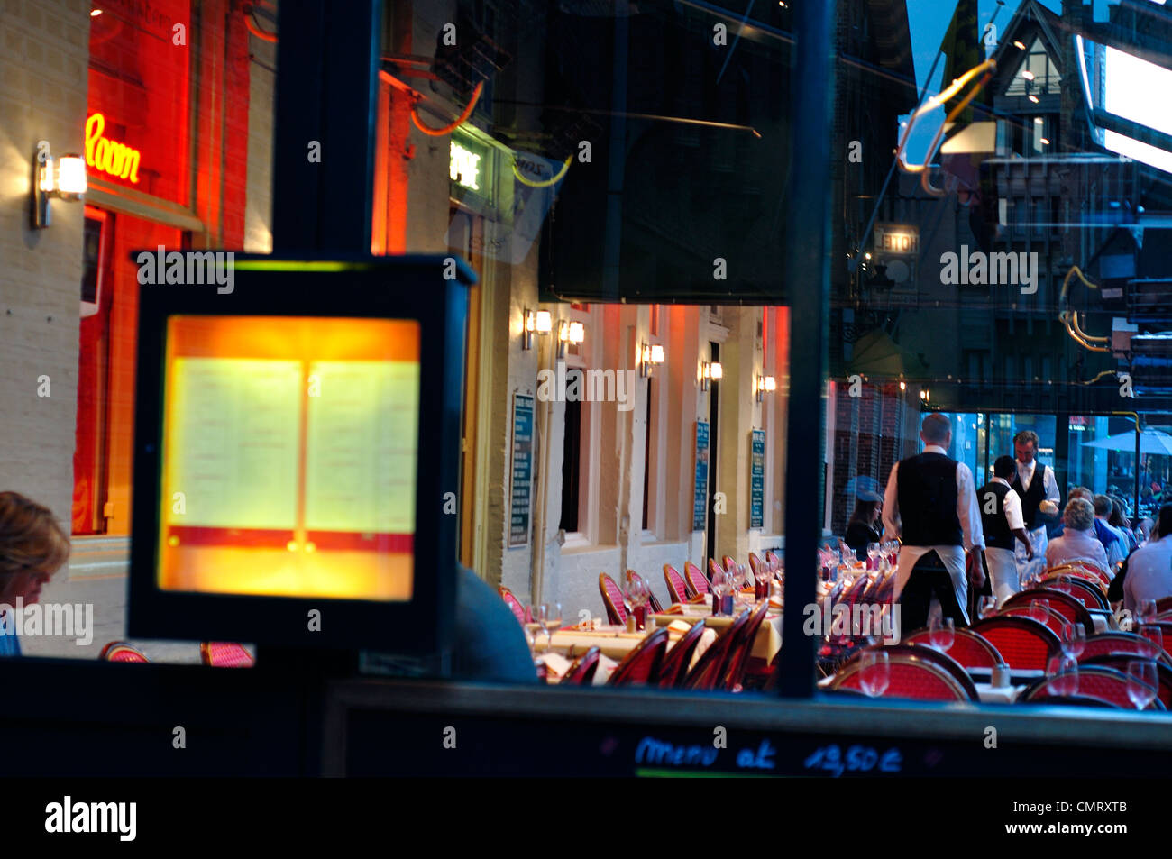 Belgium, Flanders, Bruges, Restaurant Stock Photo - Alamy