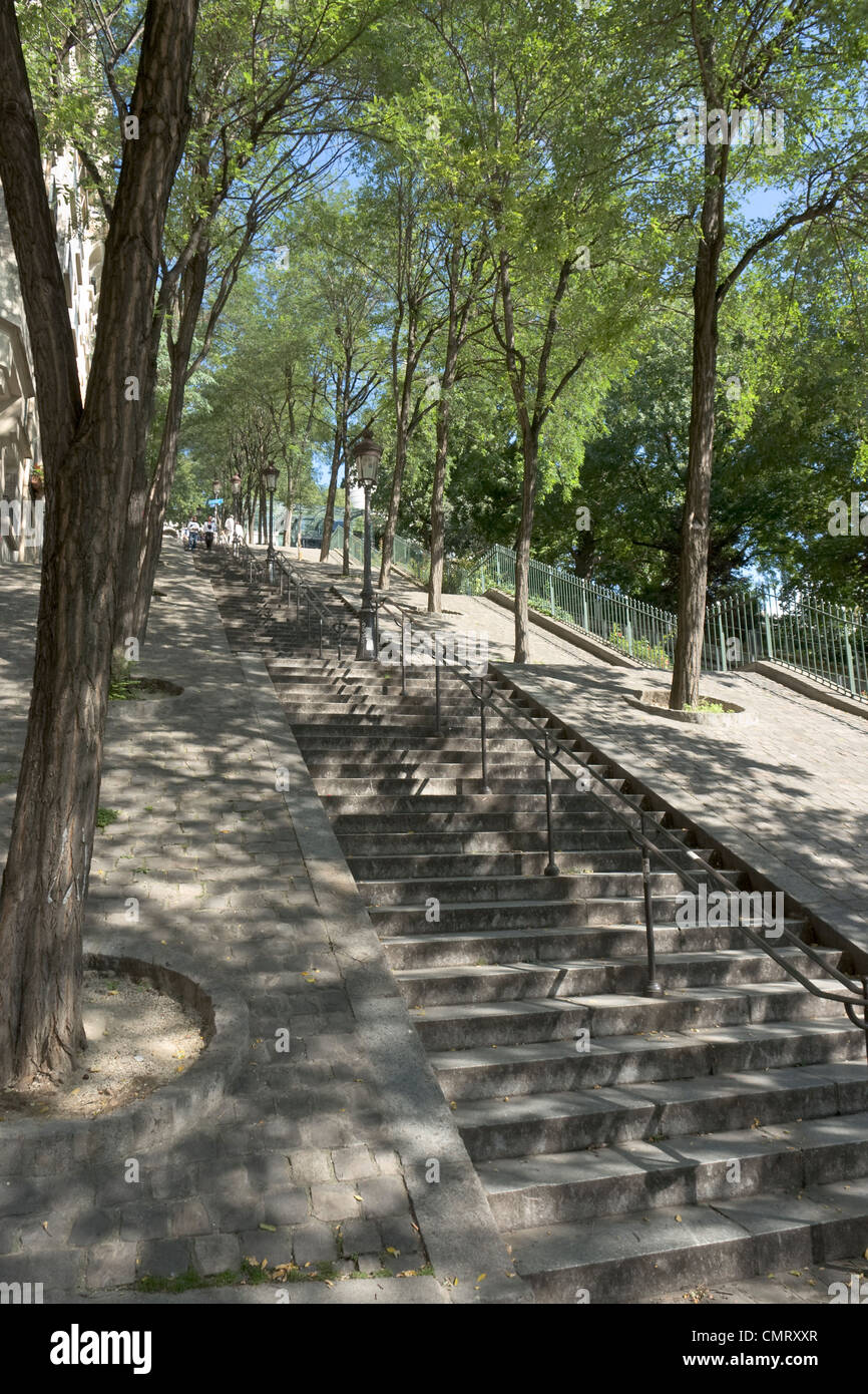 The Stairs Of Montmartre Stock Photos & The Stairs Of Montmartre Stock ...