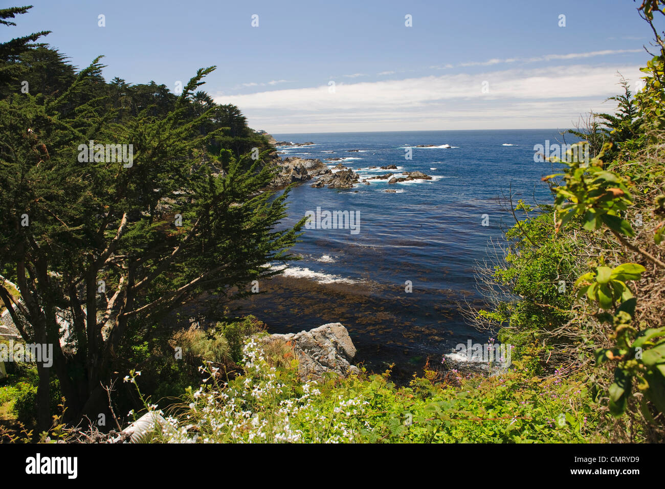 Carnel California with scenic sea front and cliffs Stock Photo - Alamy