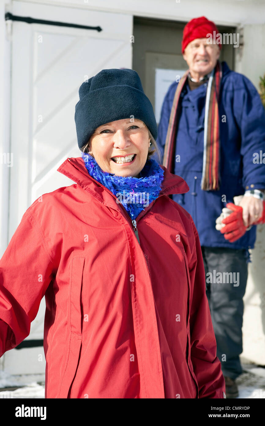 Two people outdoors Stock Photo - Alamy