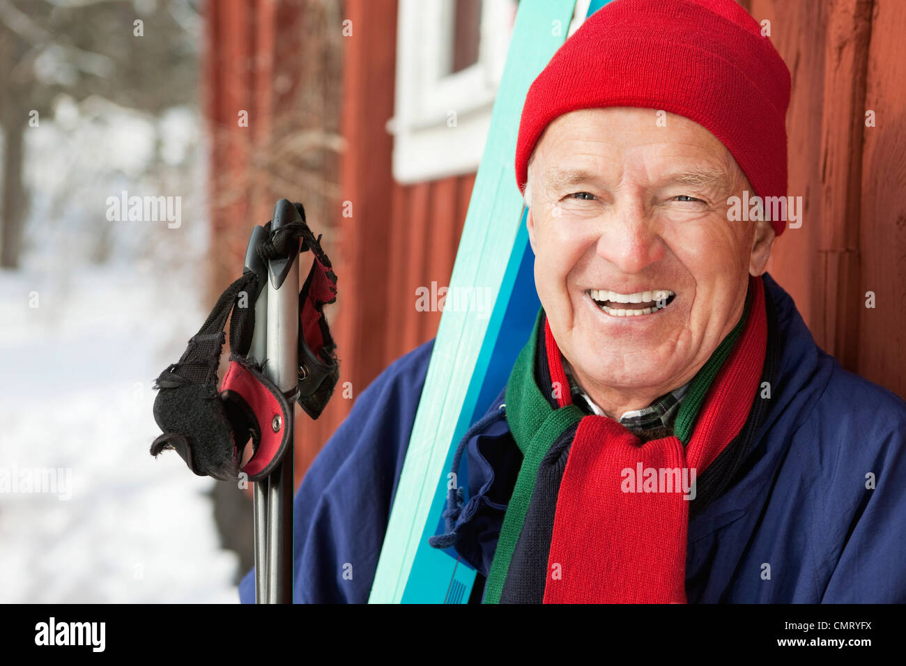 Happy man standing outdoors Stock Photo - Alamy