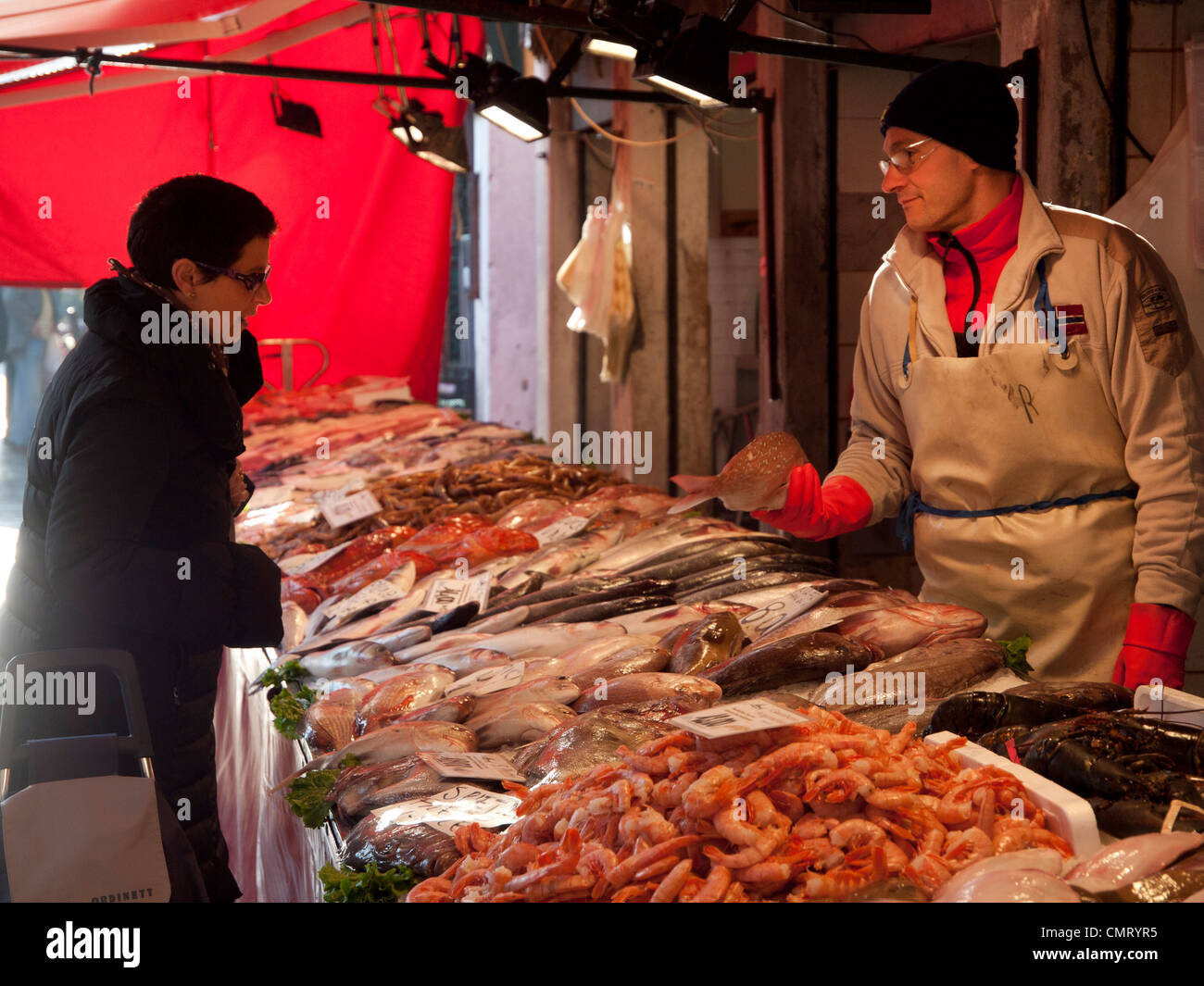 Rialto Fish Market Stock Photo - Alamy
