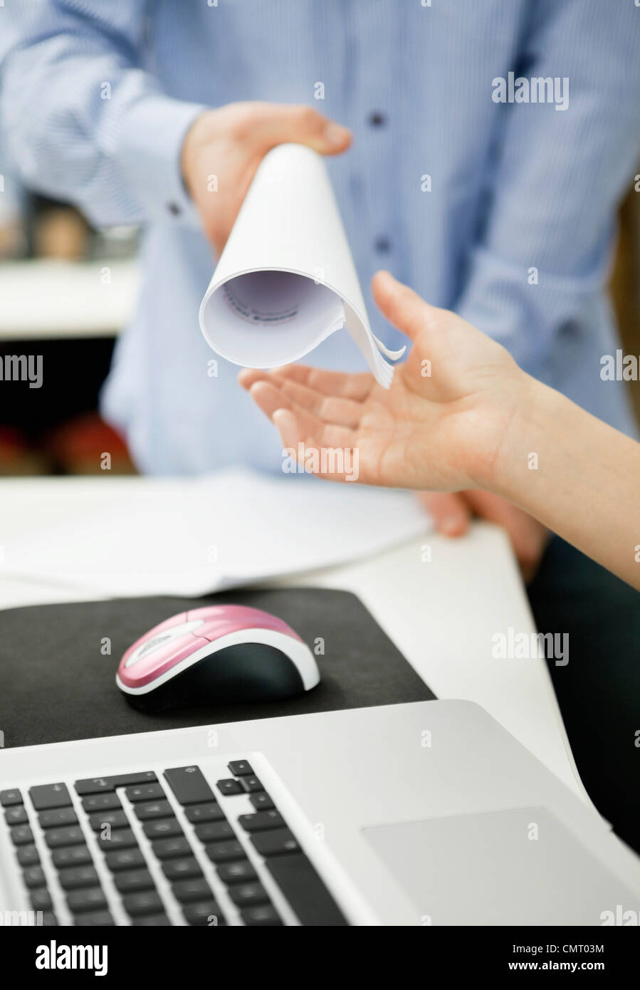 Giving documents hi-res stock photography and images - Alamy