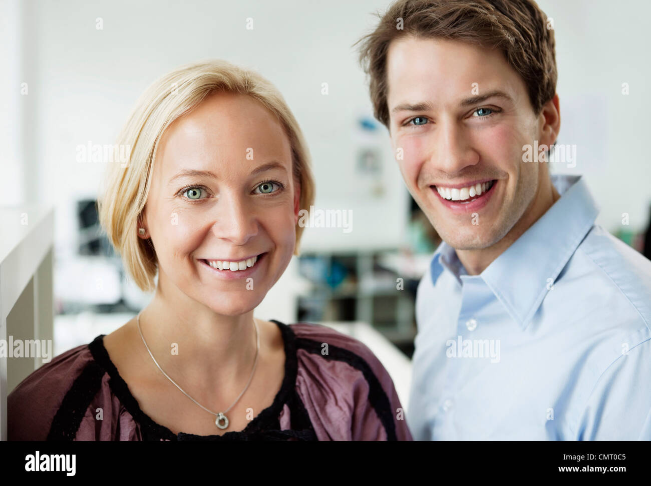 Portrait of smiling coworkers Stock Photo - Alamy