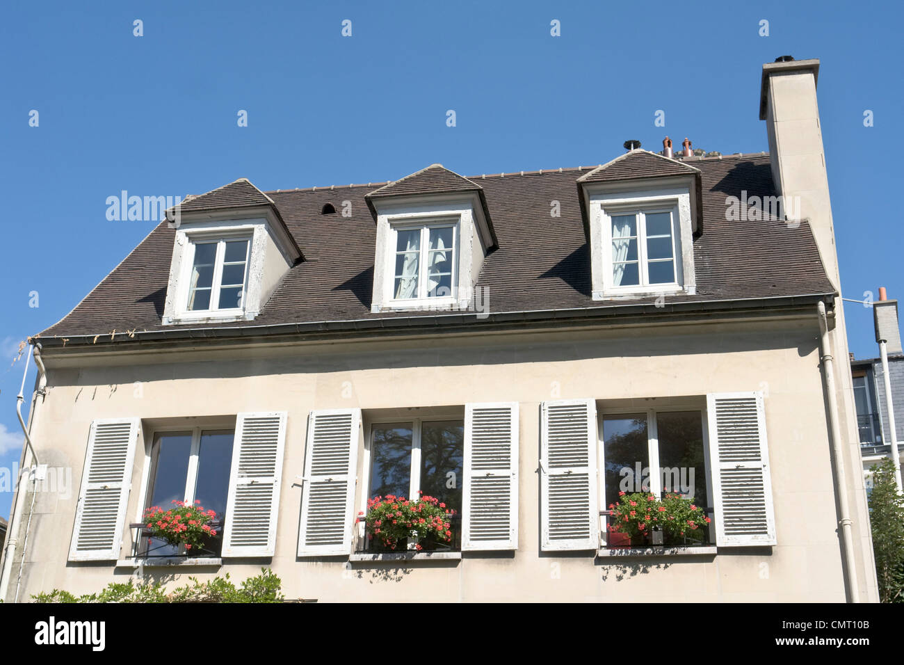 French Mansard Windows Stock Photos & French Mansard Windows Stock ...