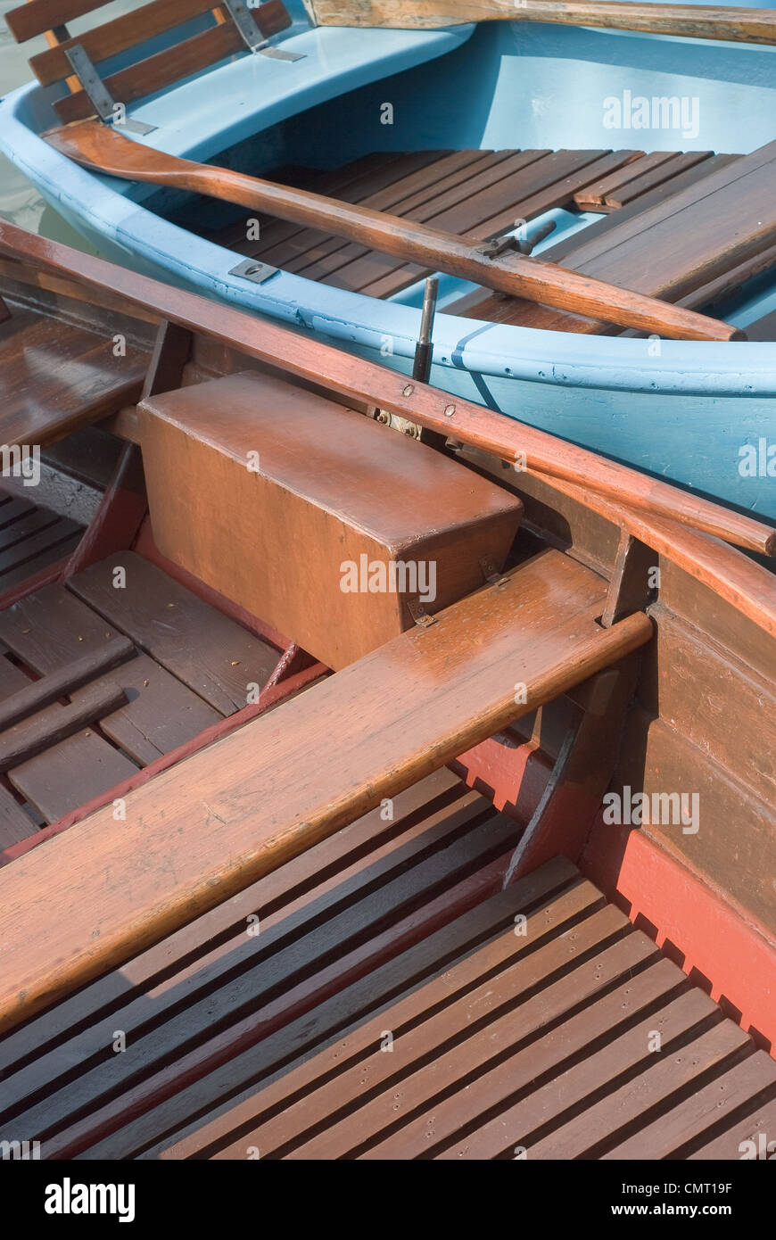 Row Boats on a Lake in Summer Stock Photo - Alamy