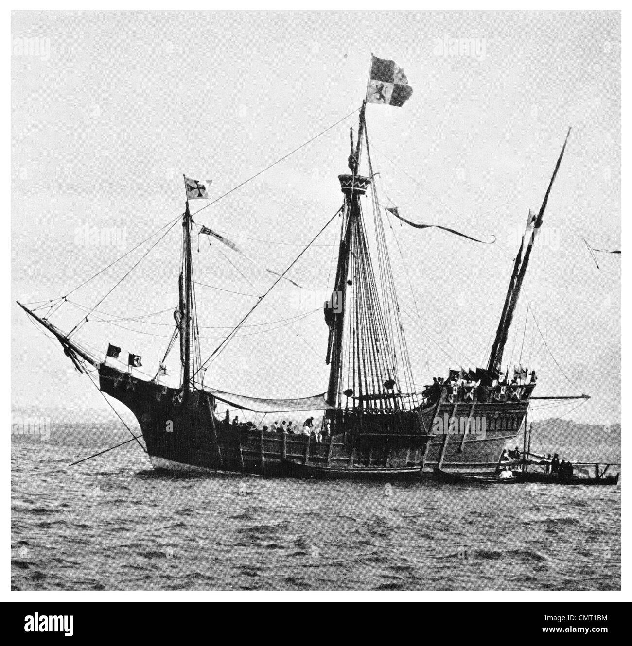 1924 Columbus flagship The Santa Maria Stock Photo - Alamy