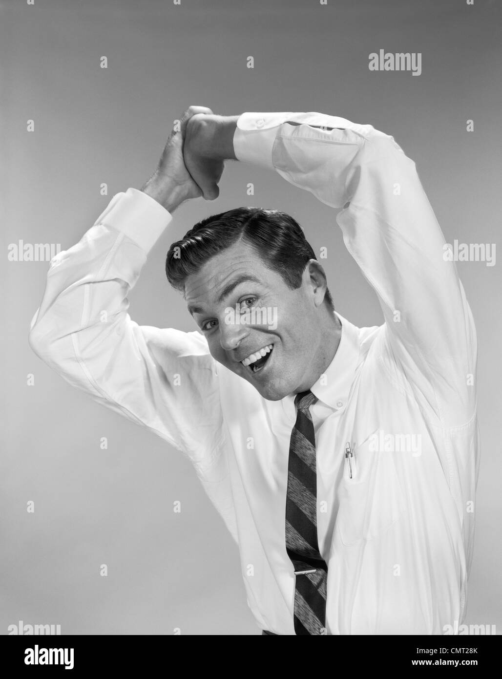 Satisfaction businessman Black and White Stock Photos & Images - Alamy