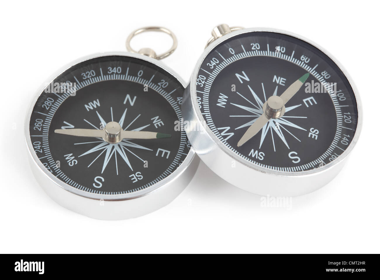Two silver compasses hi-res stock photography and images - Alamy