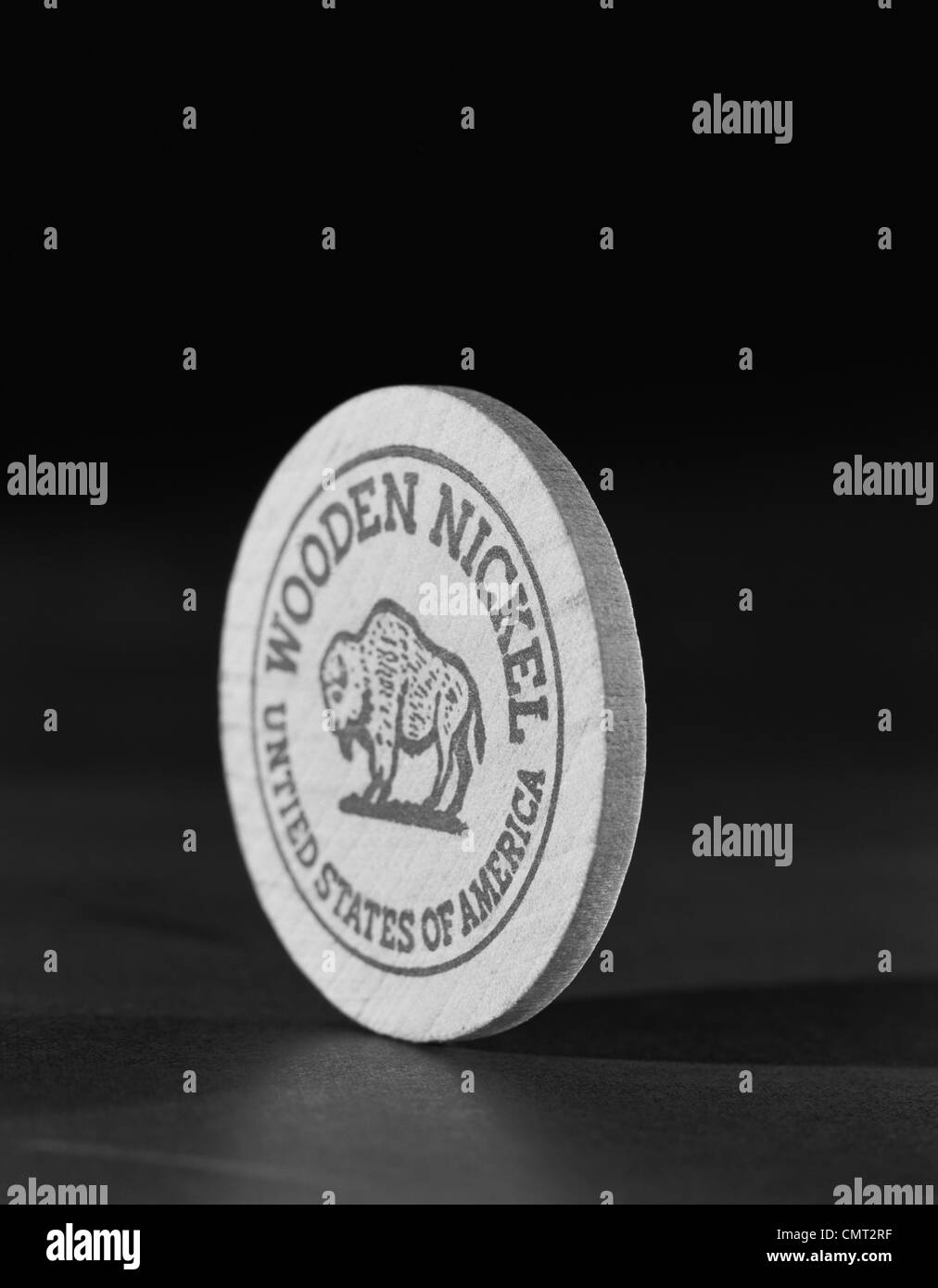 Wooden nickel Black and White Stock Photos & Images - Alamy