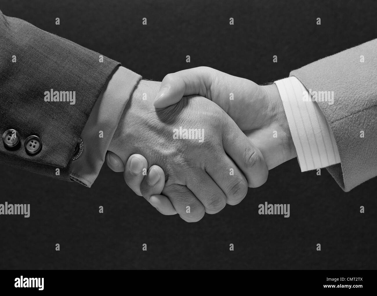 1960s male handshake Black and White Stock Photos & Images - Alamy