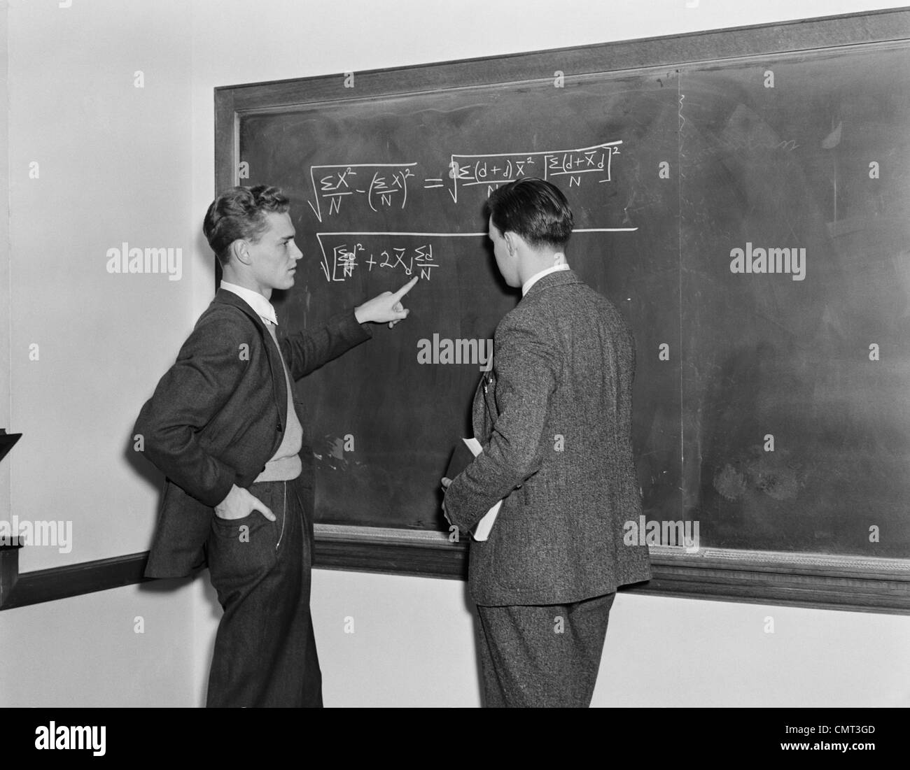 Mathematics blackboard 1940s High Resolution Stock Photography and ...