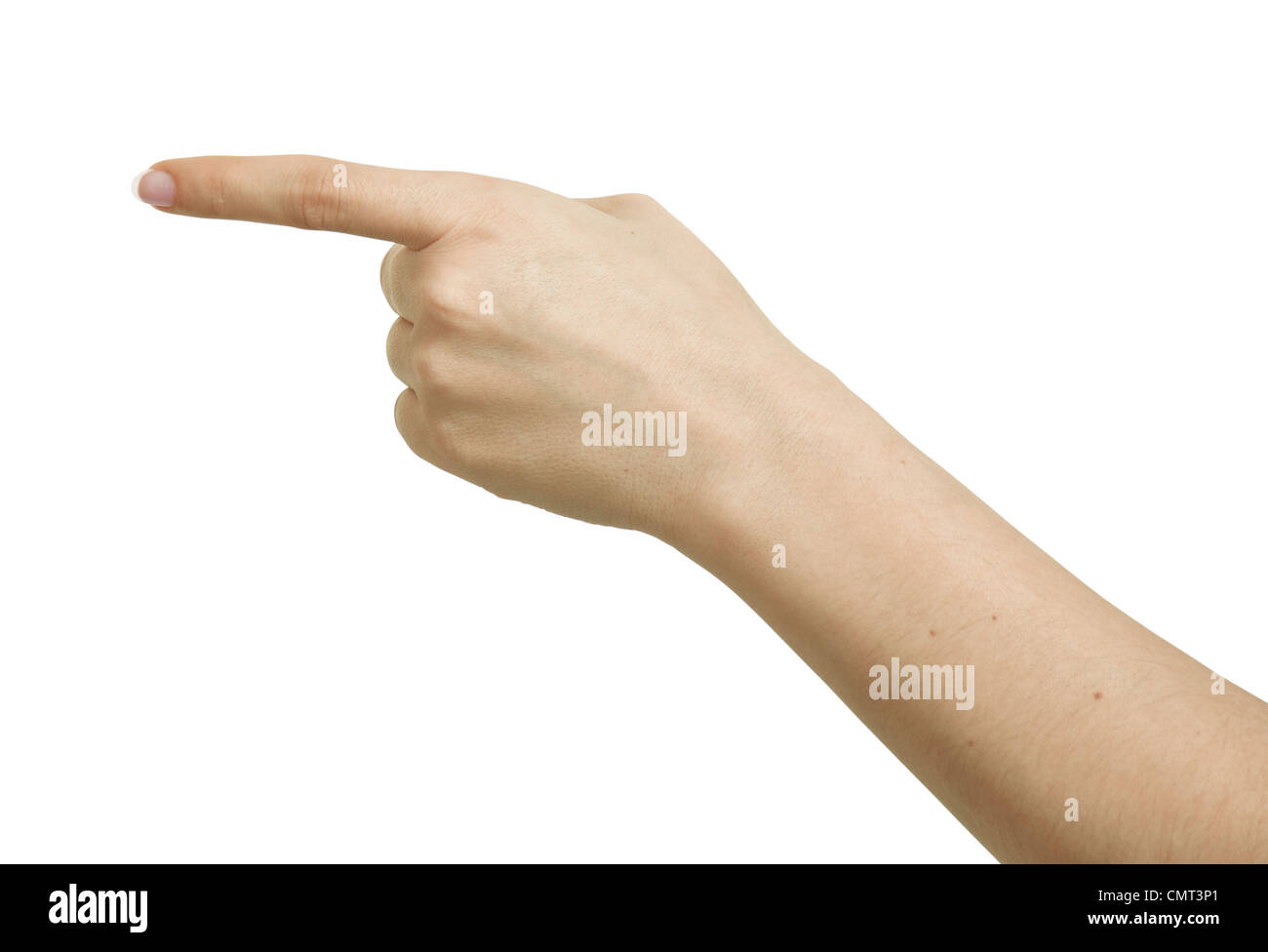 Female hand isolated on white background Stock Photo - Alamy