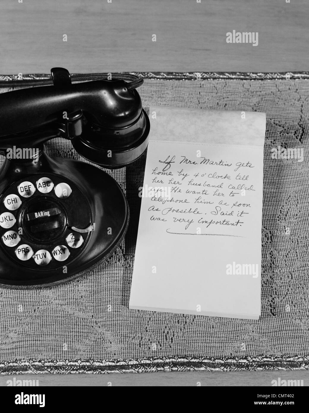 Retro telephones nobody Black and White Stock Photos & Images - Alamy