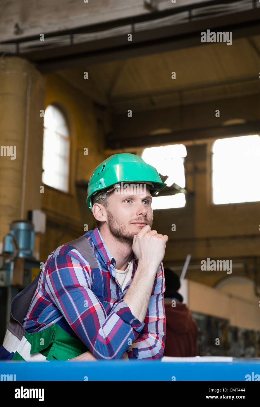 Man thinking at work Stock Photo - Alamy