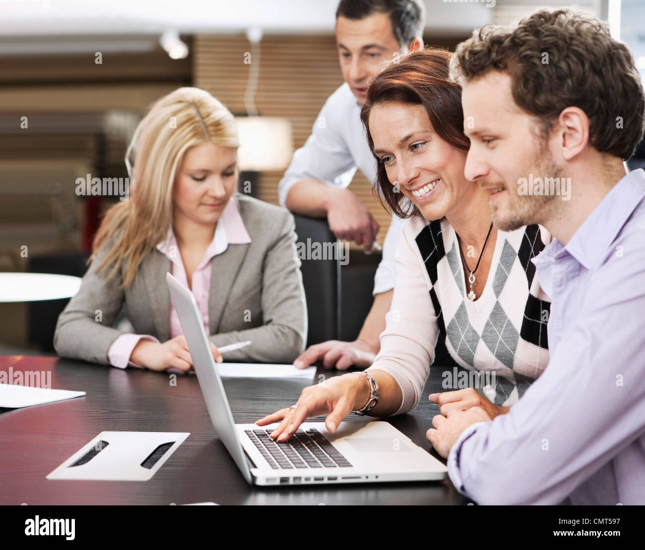Group of business people at office Stock Photo - Alamy