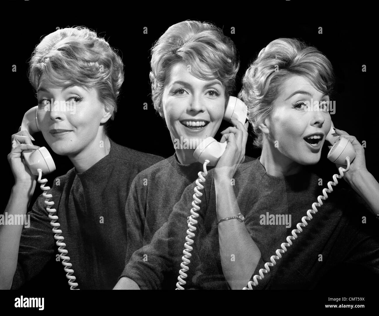 Women gossiping retro hi-res stock photography and images - Alamy