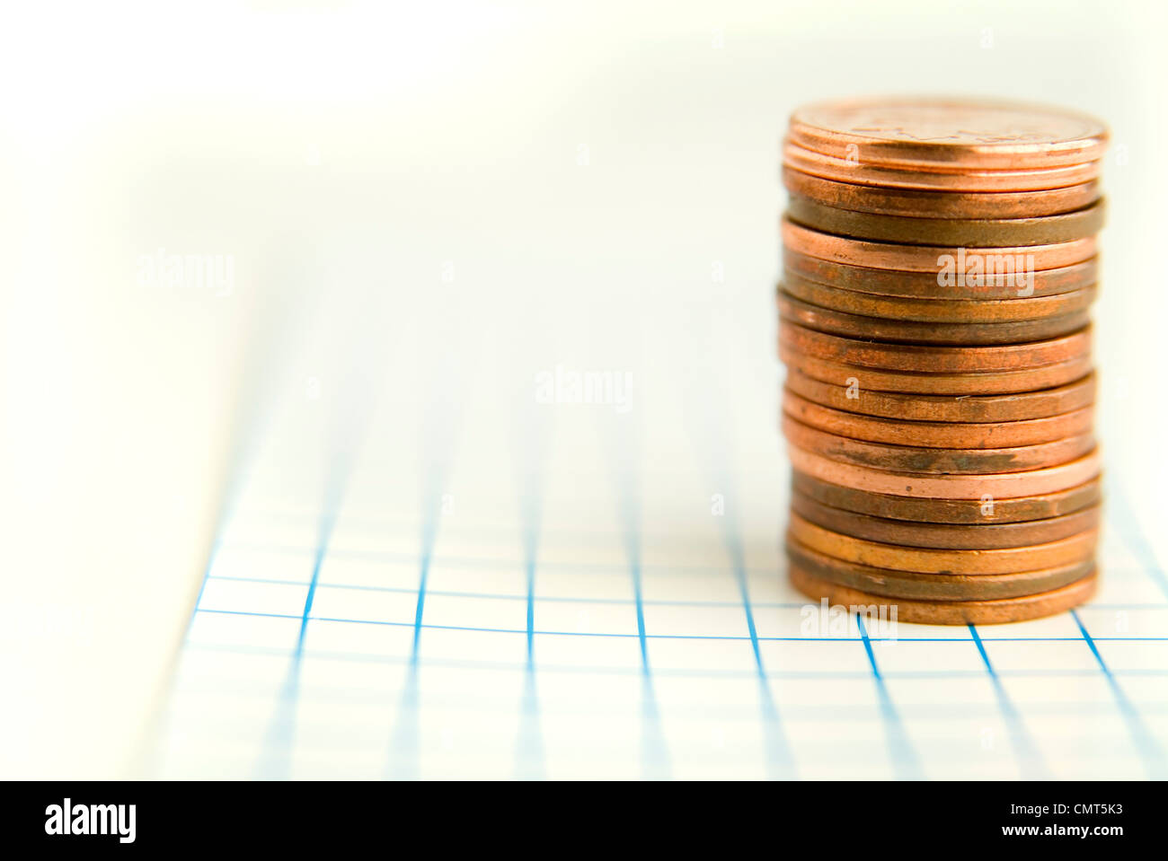 Stack of Pennies Stock Photo - Alamy