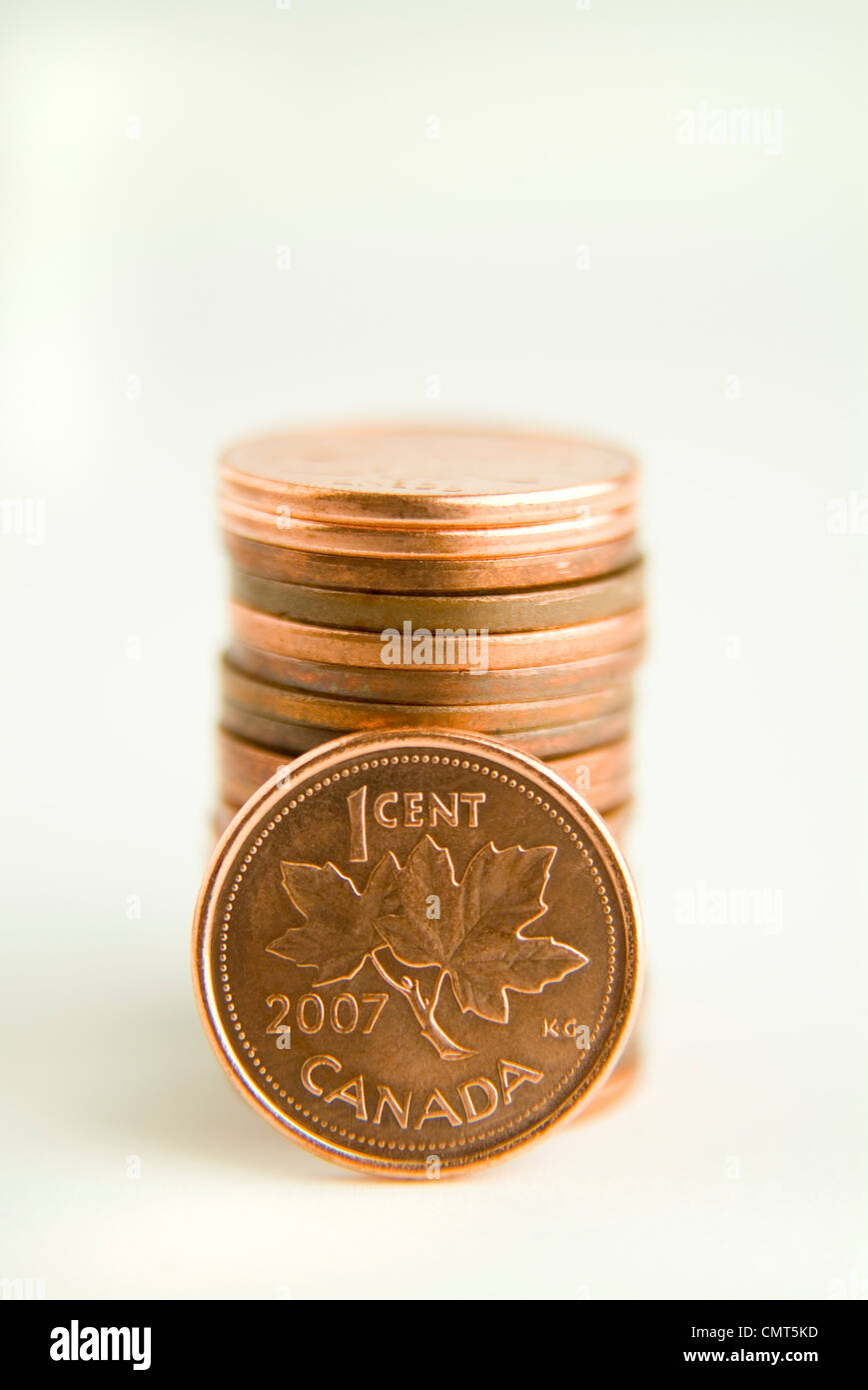 Stack of Pennies Stock Photo - Alamy