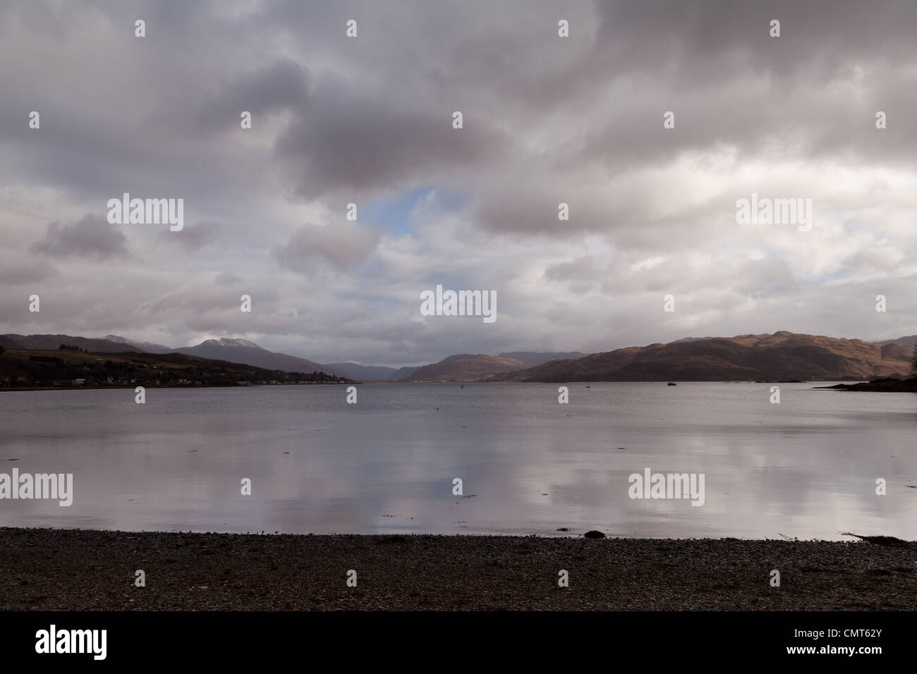 A view down Loch Carron towards Strathcarron Stock Photo - Alamy