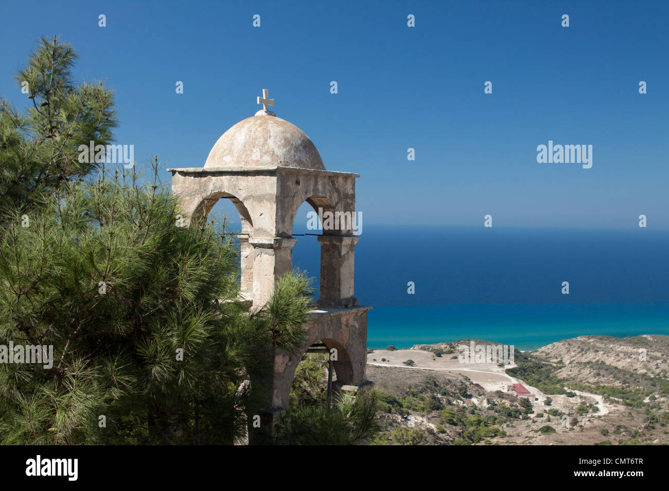Greek Bell Tower Stock Photo - Alamy
