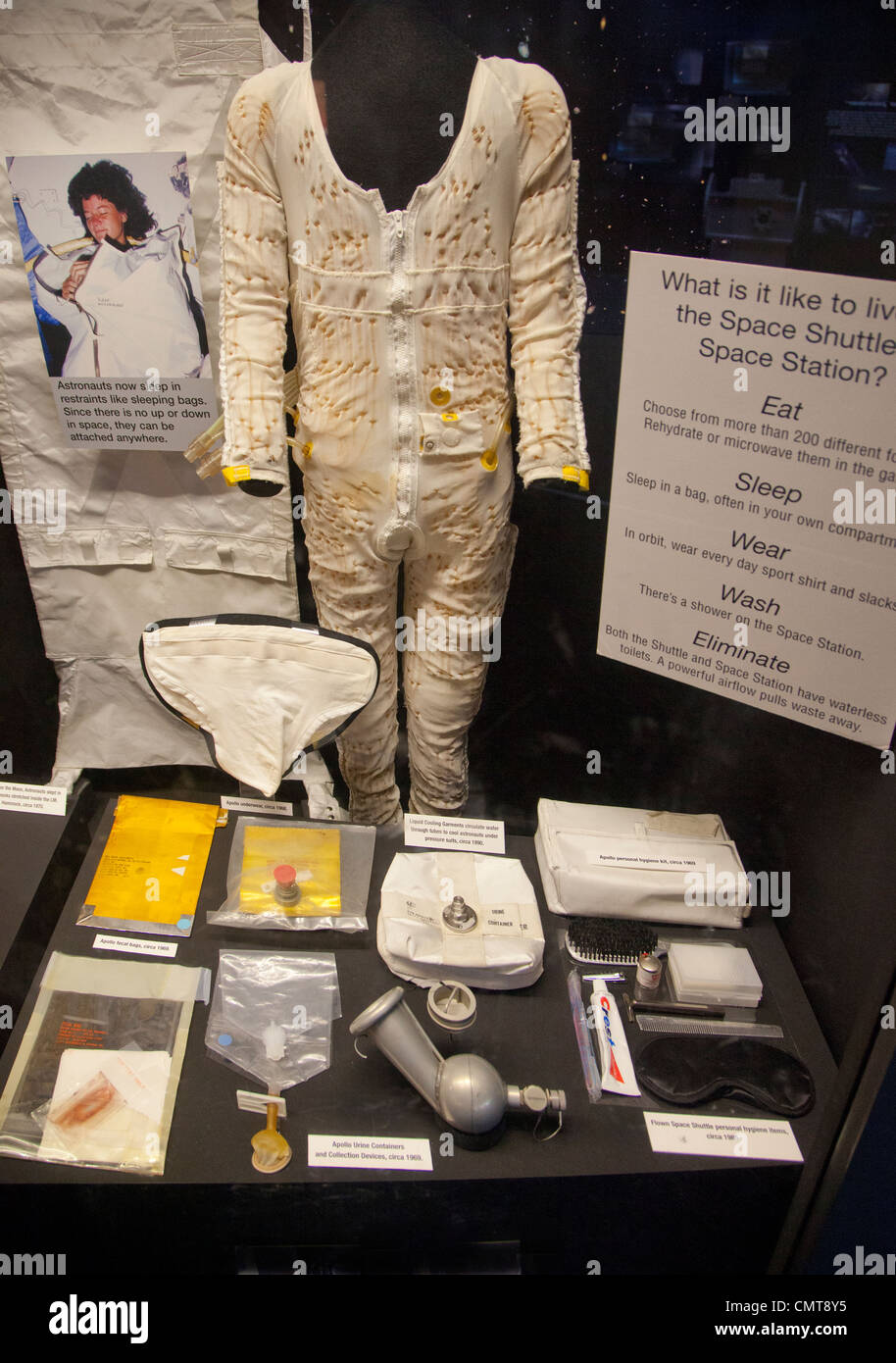 Cradle of Aviation Museum Space uniforms Stock Photo - Alamy