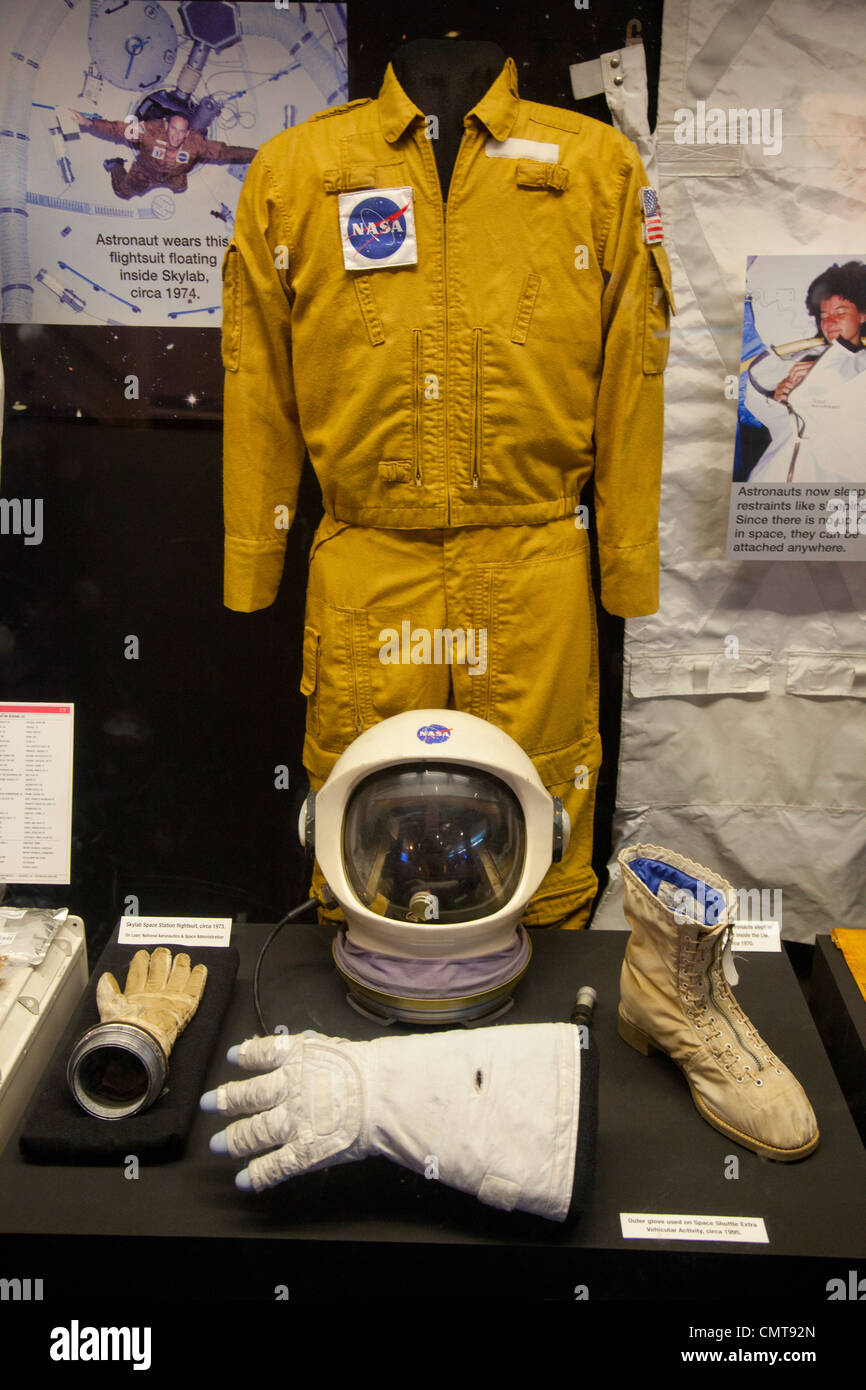 Cradle of Aviation Museum Space uniforms Stock Photo - Alamy