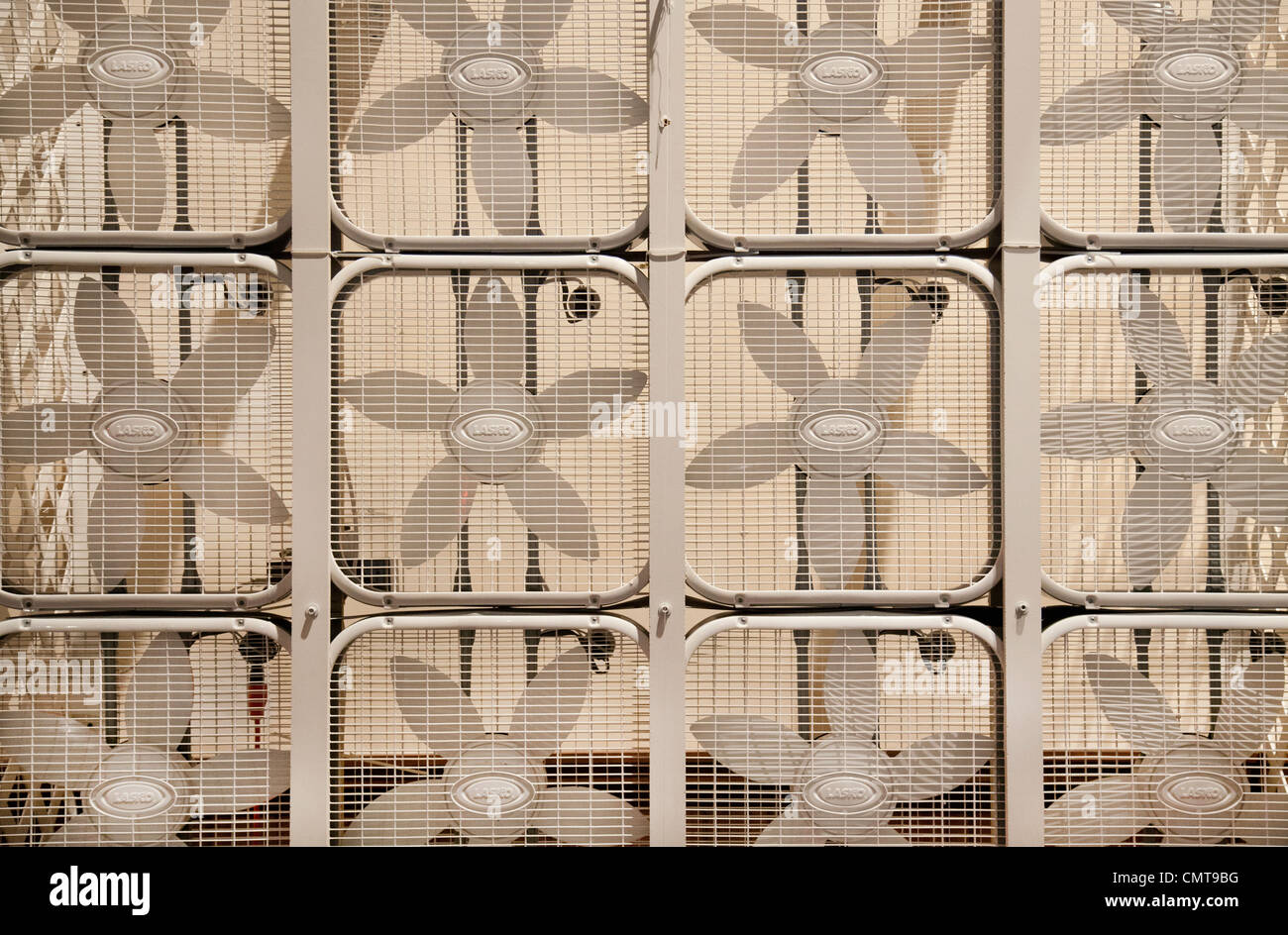 row of fans Stock Photo - Alamy