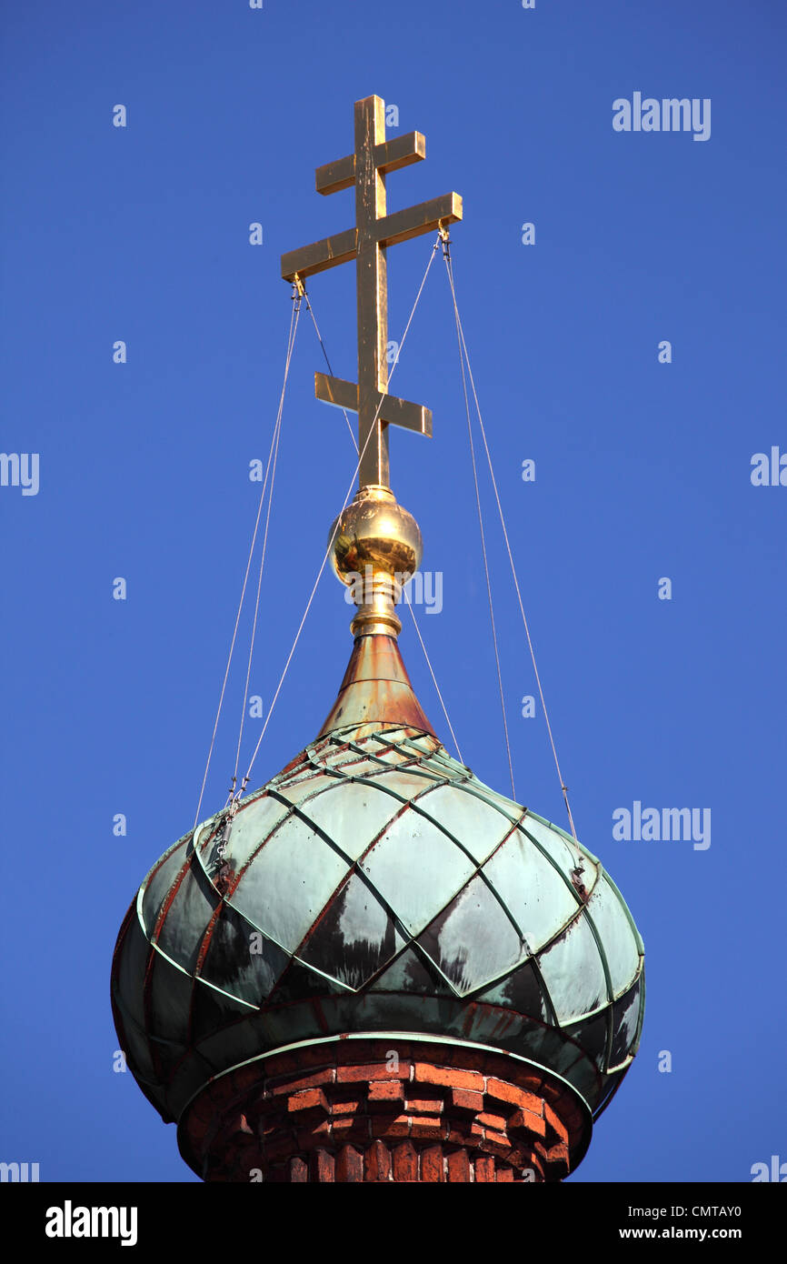 Onion dome on the Orthodox Church, built between 1896 and 1899, in ...