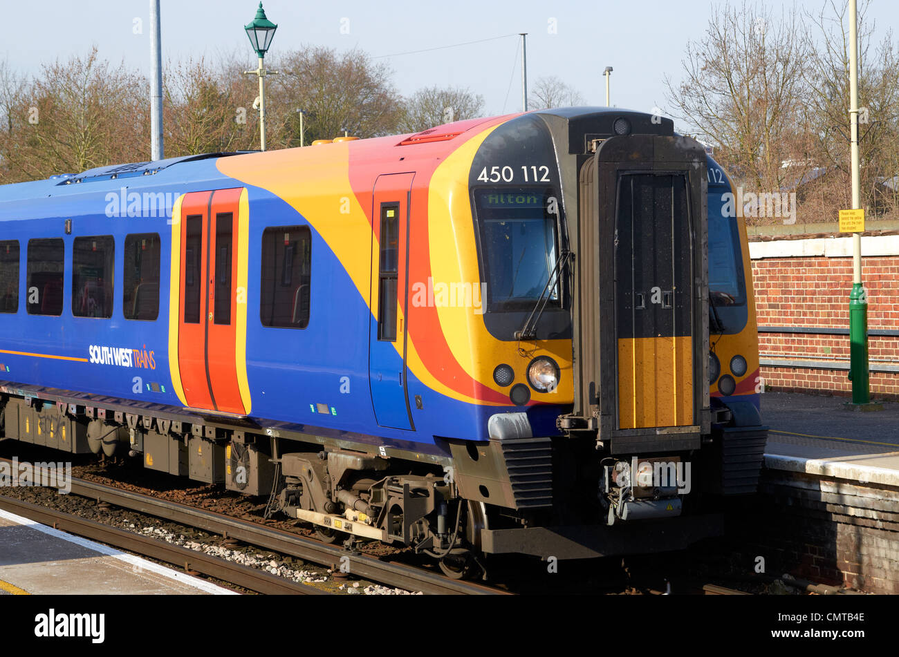South West Trains (SWT) 450 class electric multiple unit at Alton ...