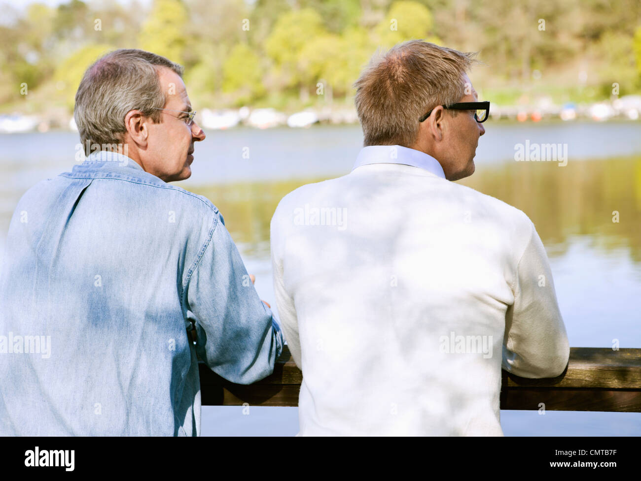 Two people on bridge hi-res stock photography and images - Alamy