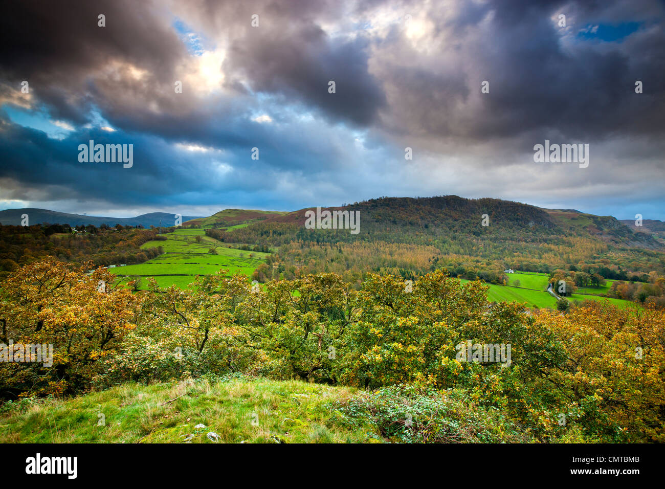 View from Castlehead Wood Viewpoint near Castlerigg village, Lake ...
