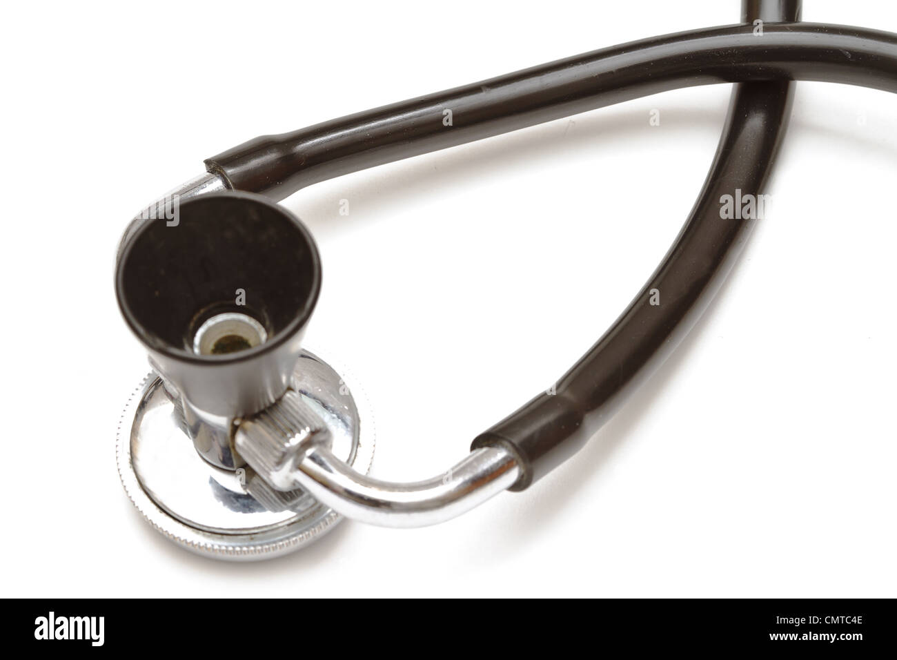 Medical stethoscope isolated on white background. Closeup Stock Photo ...