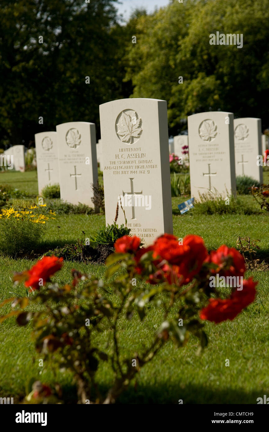 Commonwealth War Graves Commision Canadian Cemetery at Beny sur Mer ...