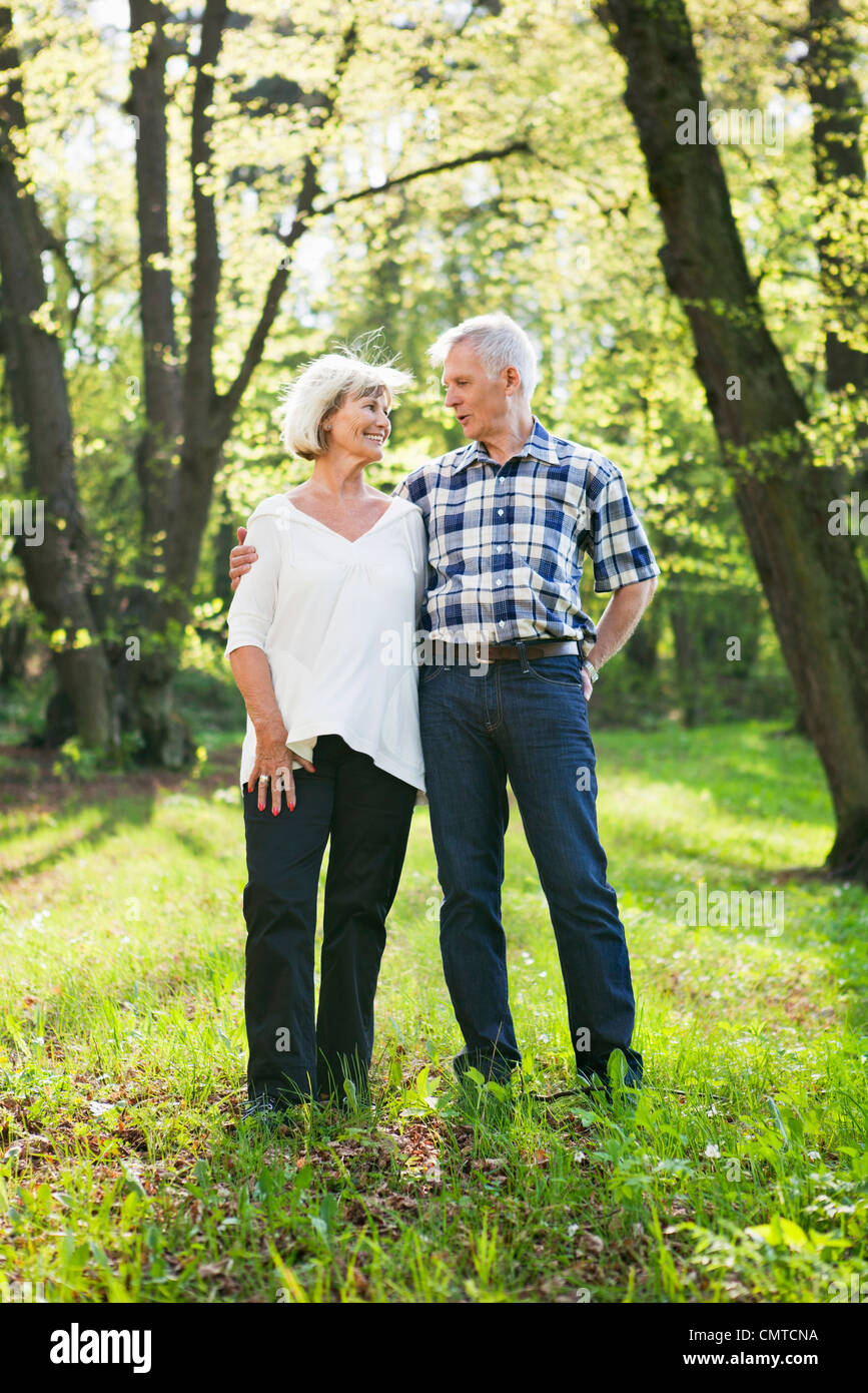 Senior couple having romance Stock Photo - Alamy