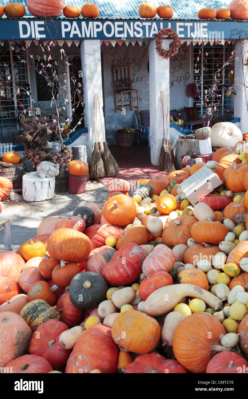 The Pumpkin Stall Shop, Worcester, Western Cape, South Africa Stock ...