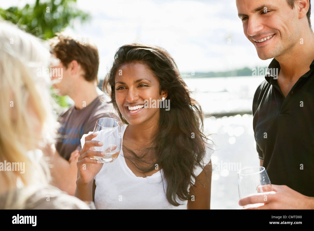 Friends at party Stock Photo - Alamy
