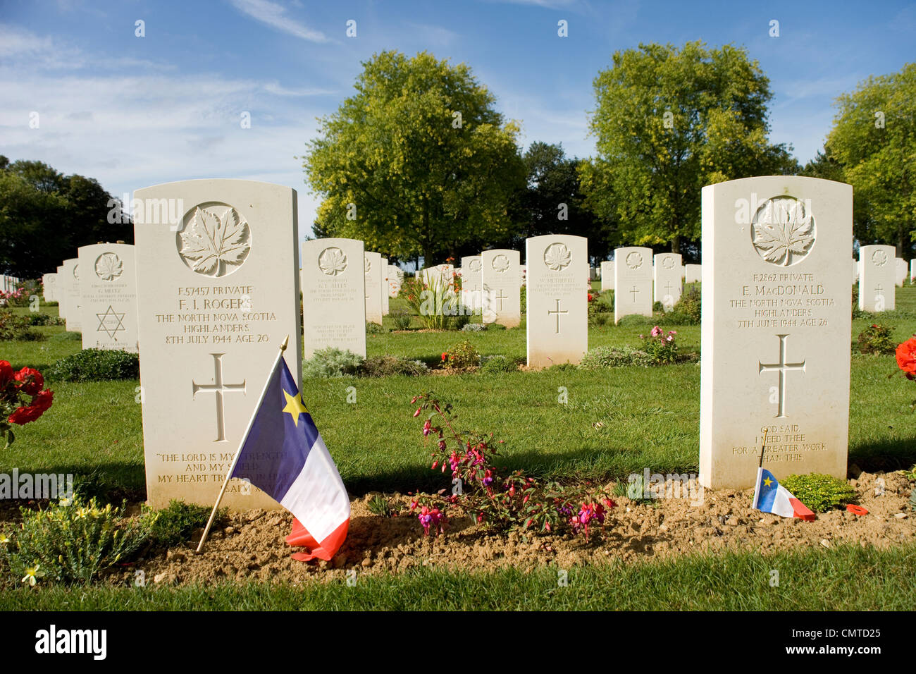 Commonwealth War Graves Commision Canadian Cemetery at Beny sur Mer ...
