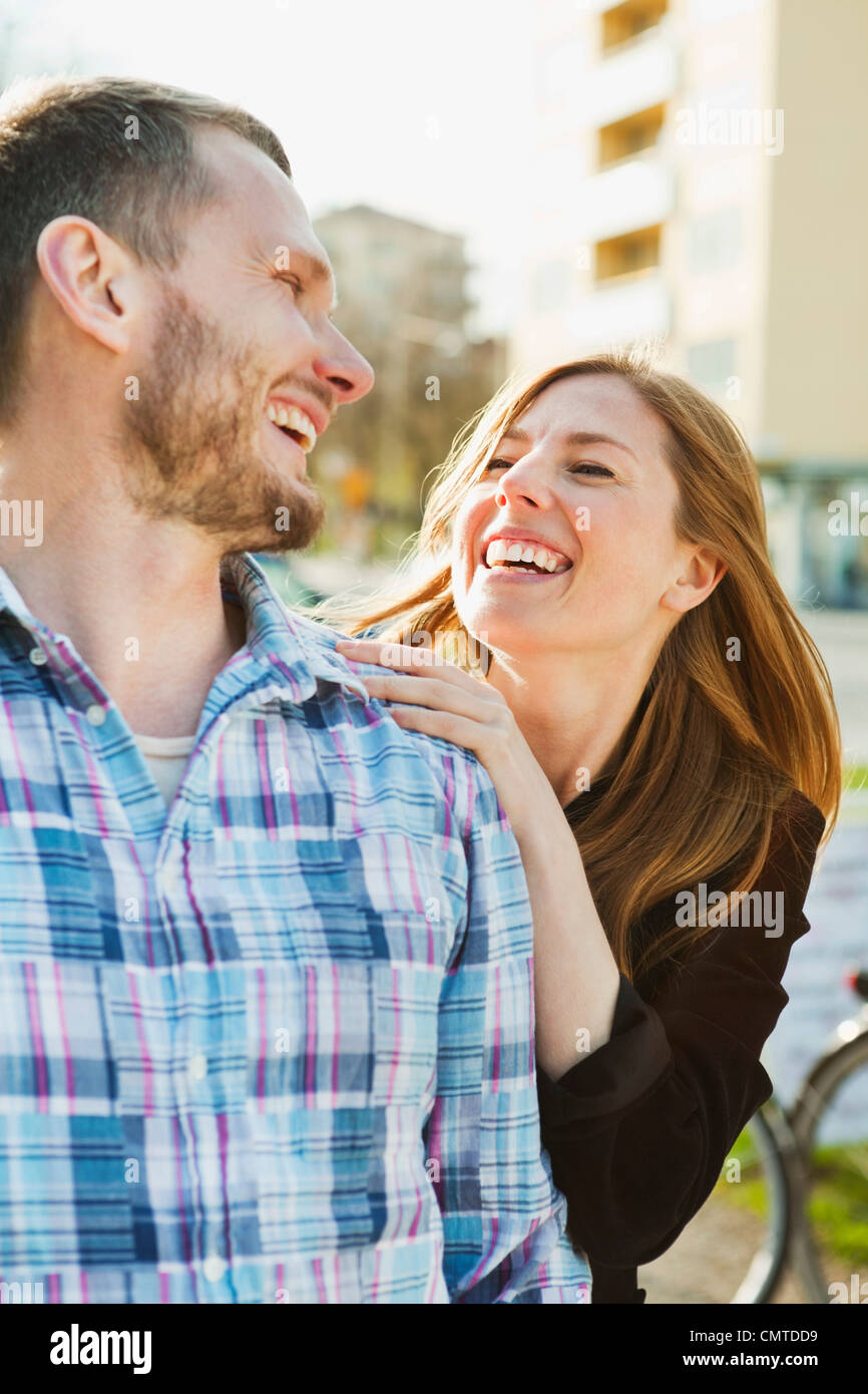 Couple having fun Stock Photo - Alamy
