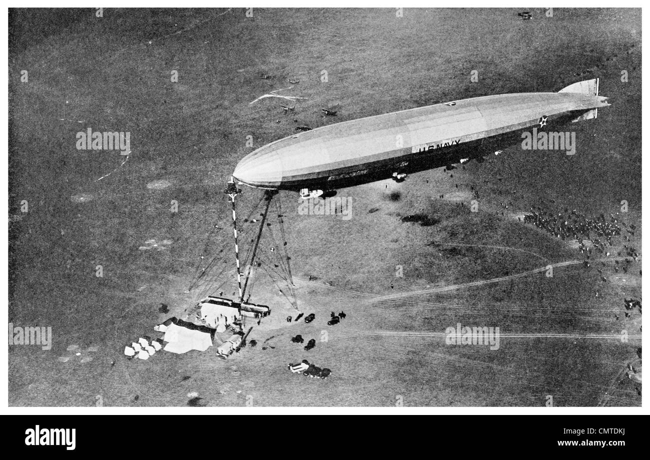 1925 US Navy Air Ship at San Diego US Navy Air Ship Shenandoah ZR1 ...