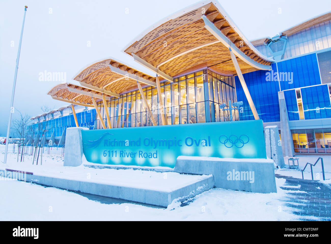 Exterior of the Richmond Olympic Oval, speed skating venue for the 2010 ...