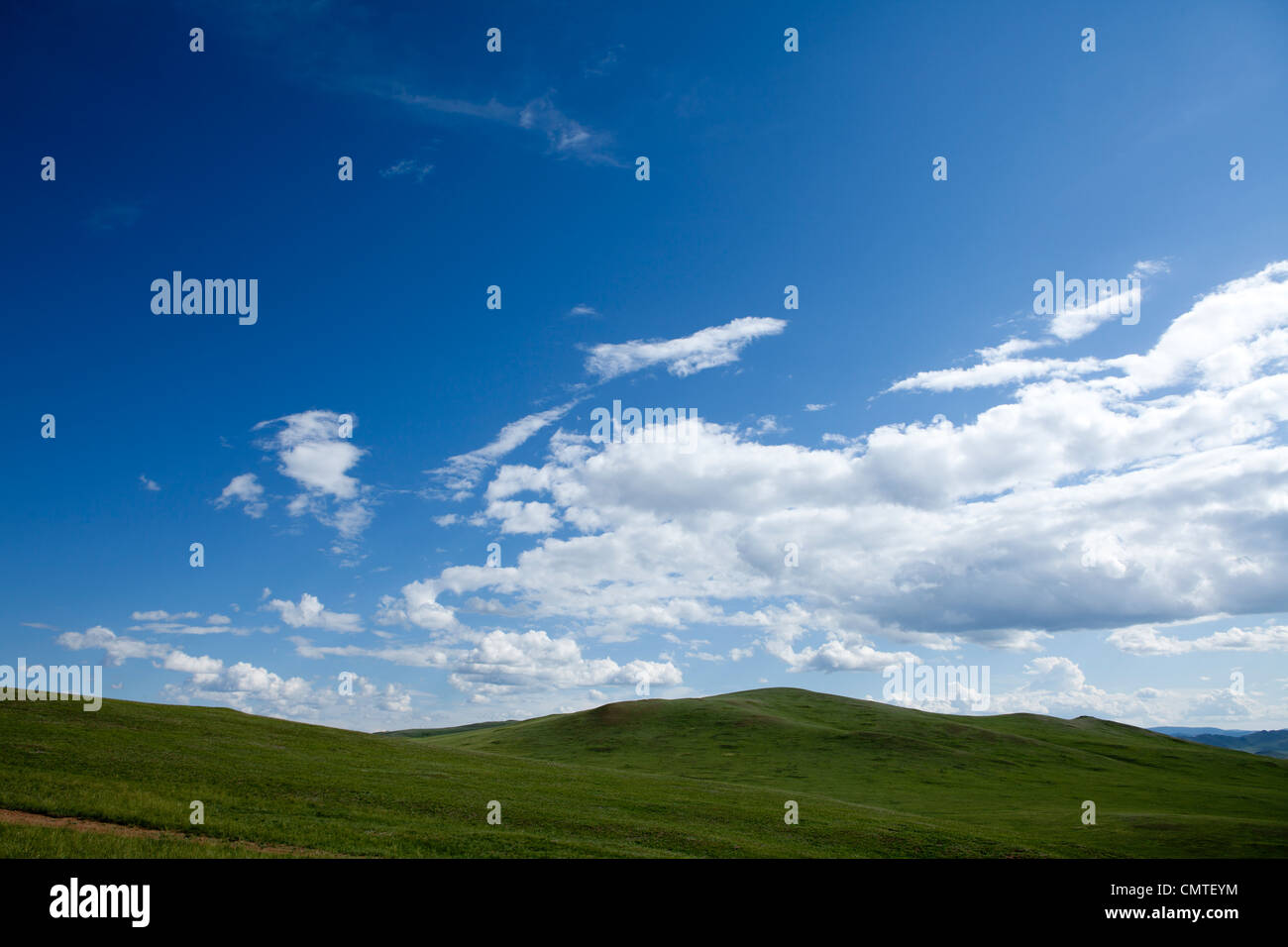 landscape of beautiful steppe in Mongolia Stock Photo - Alamy
