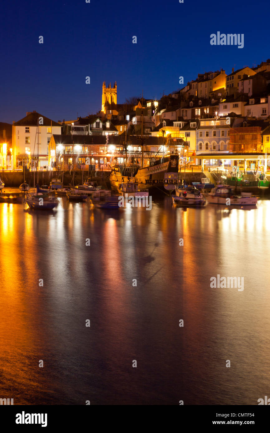 Brixham harbour, Devon, England, United Kingdom, Europe Stock Photo - Alamy