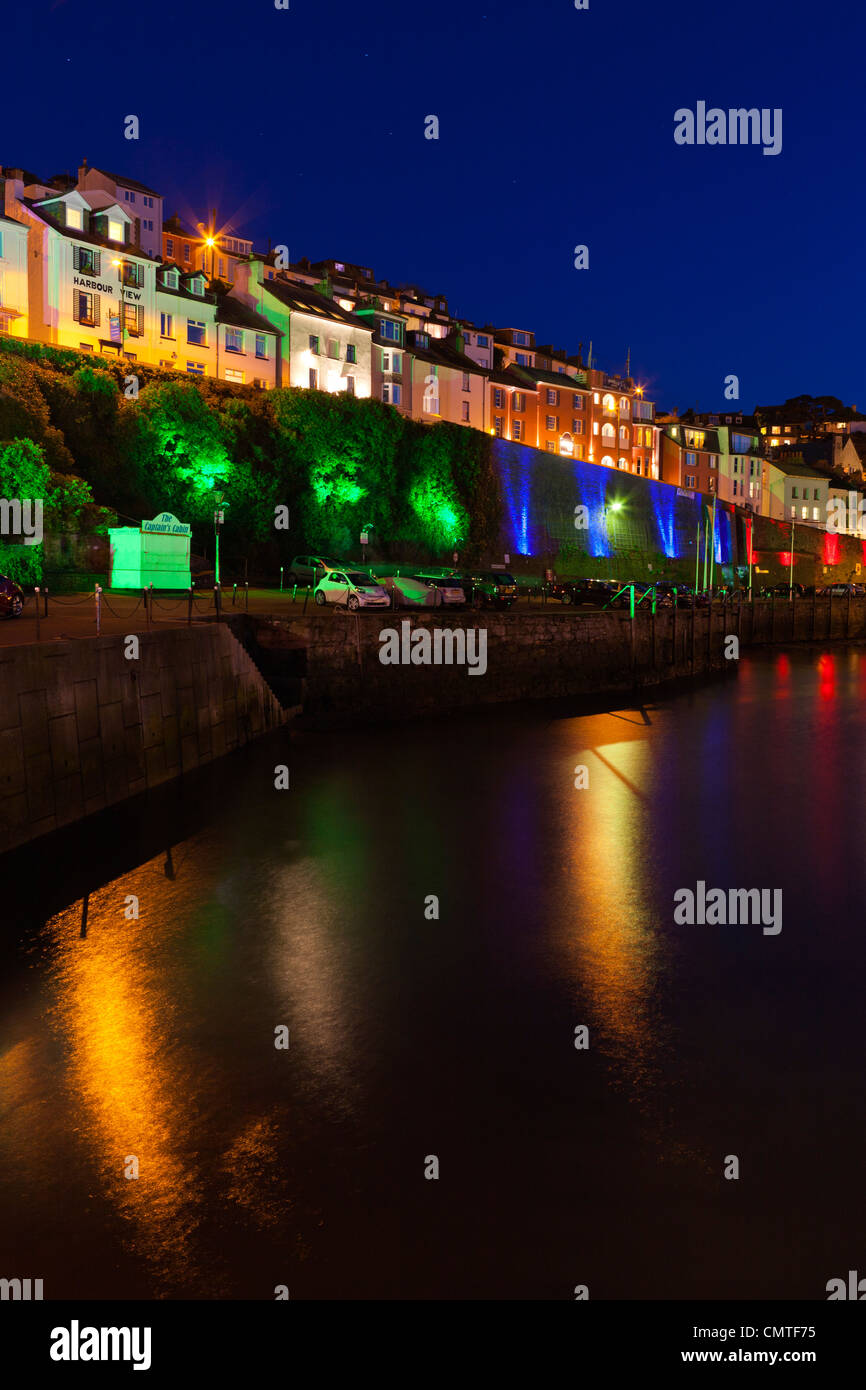 Brixham Harbour At Night High Resolution Stock Photography and Images ...