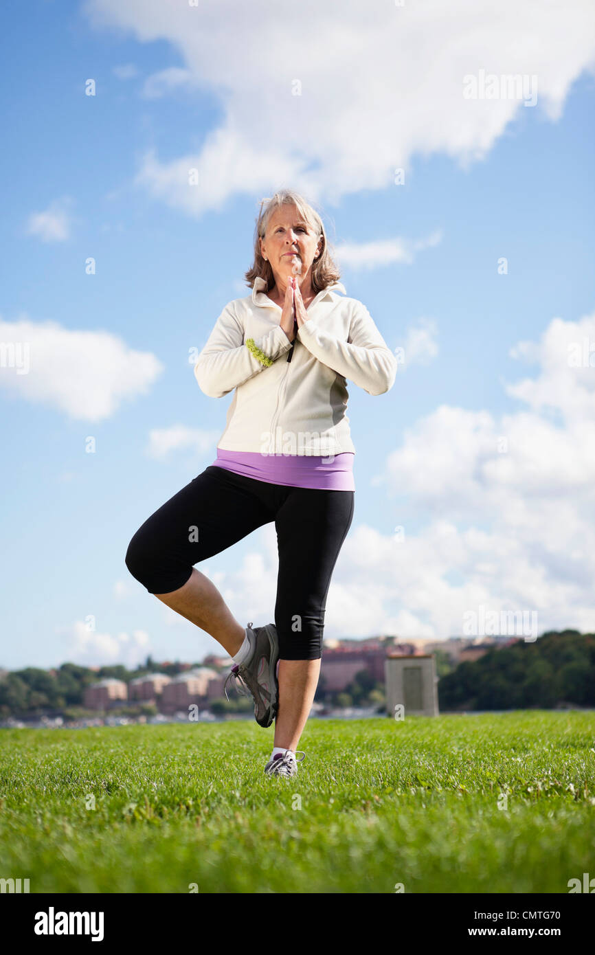 Clasped Hands Exercise High Resolution Stock Photography and Images - Alamy