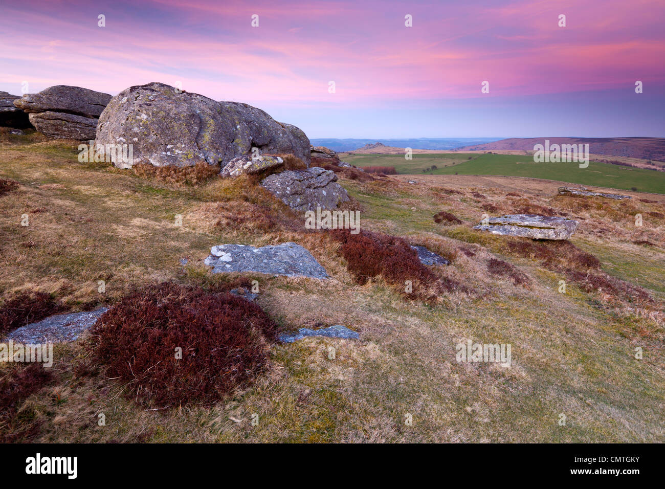 Bell Tor, Dartmoor National Park, Devon, Southwest England, Europe ...